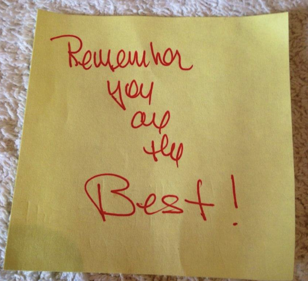 Affirmations on Post-it note | Terry McDaniel